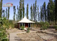 China 5m Width 2 People Luxury Glamping Tents With Wooden Flooring System for sale