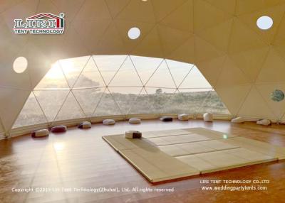 China 5m 6m 8m 10m Durable PVC Geodesic Dome Glamping Tents For Hotels for sale