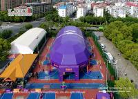 China Unique Tear Resistant Sport Event Tents Roof Cover 850g/Sqm Block - Out for sale
