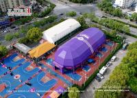 China Unique Tear Resistant Sport Event Tents Roof Cover 850g/Sqm Block - Out for sale