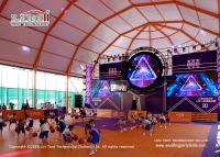 China Unique Tear Resistant Sport Event Tents Roof Cover 850g/Sqm Block - Out for sale