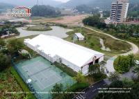 China 50m Width Aluminum Frame Outdoor Event Tents For Restaurant CFM IFAI for sale