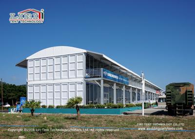 China Fire Retardant Removable Double Story Tent For Sports Event With ABS Wall for sale