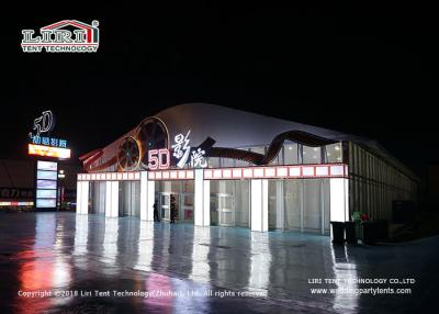 China 20x30m 6m Side Height Outdoor Event Tents With Thermo Roof Covers And Glass Panel Around For Cinema Room for sale