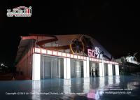 China 20x30m 6m Side Height Outdoor Event Tents With Thermo Roof Covers And Glass Panel Around For Cinema Room for sale