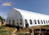 China Custom Durable Curved Tent For Church Event With Clear Windows for sale