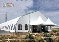 China Custom Durable Curved Tent For Church Event With Clear Windows for sale