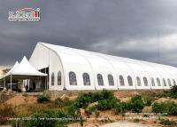 China Custom Durable Curved Tent For Church Event With Clear Windows for sale