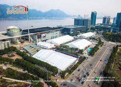 China 50m Width Aluminum Frame Outdoor Event Tents For Exhibition TUV CFM IFAI for sale