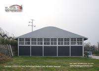 China UV Resistant Big Arcum Tent For Tennis Court 25x40M With Sandwich Walll for sale