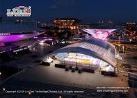 China Fire Retardant Durable Aluminum Polygon Tent 60x100m For Events With Grandstand for sale