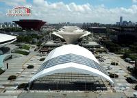 China Fire Retardant Durable Aluminum Polygon Tent 60x100m For Events With Grandstand for sale