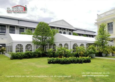 China Movable 6m To 10m Width Garden Party Tents With Glass Wall And Window for sale