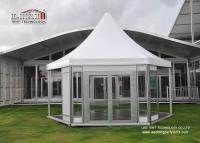 China Outside High Peak Tents With Transparent PVC Cover Customized Size for sale