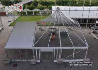 China Outside High Peak Tents With Transparent PVC Cover Customized Size for sale