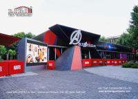 China Thermo Roof Cube Structure Tent For Movie Theater With Custom Logo Printed for sale