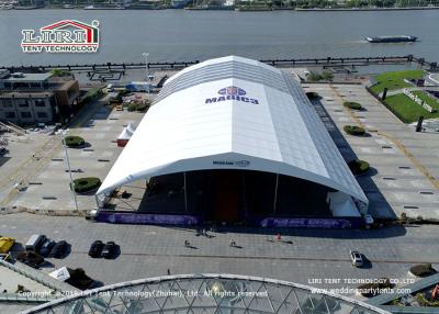 China Large Clear Span Aluminum And PVC Sport Event Tents Polygon Frame Structure for sale