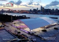 China Large Clear Span Aluminum And PVC Sport Event Tents Polygon Frame Structure for sale