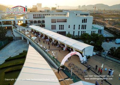 China Water Resistant Sport Event Tents 850g/Sqm Flame Retardant Block Out Double PVC - Coat for sale