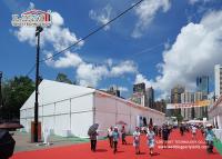 China 30m Width Outdoor Event Tents With Water Proof PVC Roof For Exhibition for sale