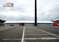China Large Arcum Tent 15x40m With ABS Panel Around And Luxury Inner Decoration For F1 Event for sale