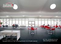 China Large Arcum Tent 15x40m With ABS Panel Around And Luxury Inner Decoration For F1 Event for sale