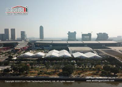 China White 50x100 Meter Exhibition Marquee Tent 5000 Square Meter Flame Retardant for sale