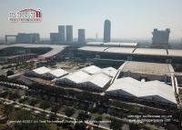 China White 50x100 Meter Exhibition Marquee Tent 5000 Square Meter Flame Retardant for sale
