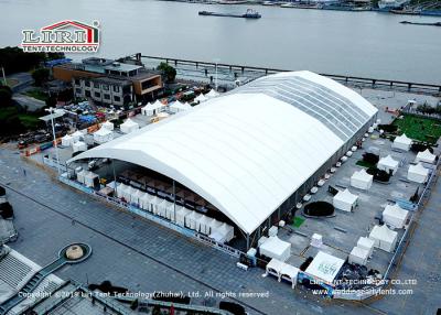 China UV Resistant PVC Polygon Tent  ,  Clear Span Big Exhibition Tent With Frame Structure for sale