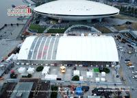 China UV Resistant PVC Polygon Tent  ,  Clear Span Big Exhibition Tent With Frame Structure for sale