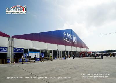 China 50x140m Large Exhibition Tents With White PVC Sidewalls For Airshow for sale