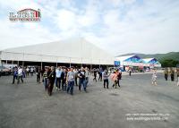 China 50x140m Large Exhibition Tents With White PVC Sidewalls For Airshow for sale