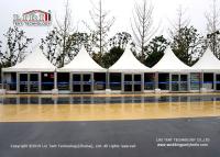 China High Security Pagoda Sport Event Tents With Glass And PVC Sidewall for sale