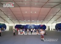 China 40M Wide Outdoor Event Tents Plain White PVC Roof Cover For Exhibition for sale