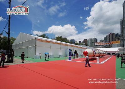 China 40M Wide Outdoor Event Tents Plain White PVC Roof Cover For Exhibition for sale