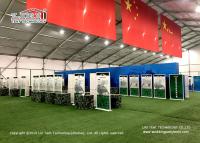 China 40M Wide Outdoor Exhibition Tents Camouflage PVC Roof Cover Multifunctional for sale