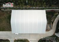 China High Security Arcum Sport Event Tents Hard Sidewall Double - Wing Glass Door for sale
