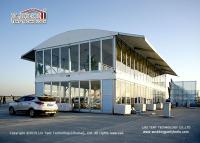 China Luxury Exhibition Reception Tent With Aluminum And PVC Double Decker  for sale