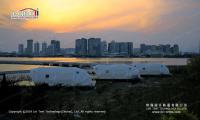 China Waterproof Shell Shape Luxury Glamping Tent Wind Load 120km/h for sale