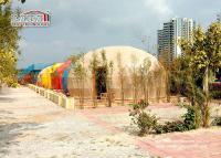 China Large Outdoor Oval Luxury Glamping Tents Custom Color CFM NFPA IFAI for sale