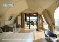 China Hard Pressed Aluminum Alloy Frame Luxury Glamping Tents  15 Years Life Span for sale