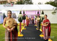 China Tear Resistant Luxury Outdoor Party Tents 20x50m With Aluminum Frame for sale