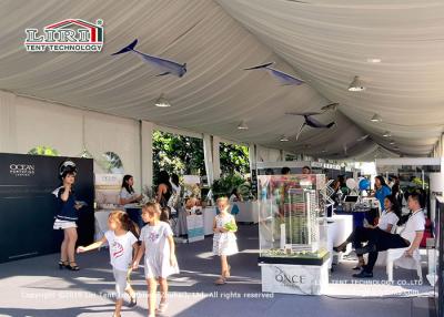 China Windproof Commercial Frame Marquee Event Tent / Luxury Big Outdoor Wedding Tent for sale