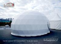 China Large Outdoor Luxury Oval Dome Glamping Tents In White Color Flame Retardant for sale