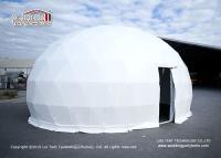 China Large Outdoor Luxury Oval Dome Glamping Tents In White Color Flame Retardant for sale