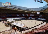 China SGS Double Decker Tents For Ceremony / Big A Shape Tent For Horse Arena for sale