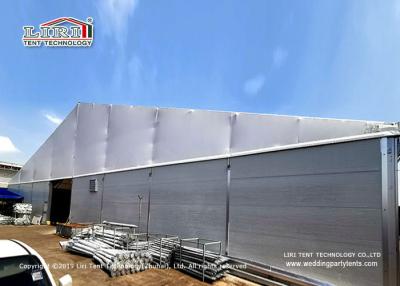 China Industrial Storage 30m Clear Span Tent With Double PVC Layer And Insulated Sandwich Walls Around for sale