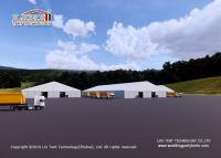 China Waterproof Aluminum Frame Tent For Coal Storage / Bulk Storage / Industrial Production for sale