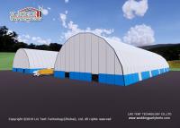 China Durable Warehouse Storage Tent With PVC Cover Wind Load 100km/H for sale