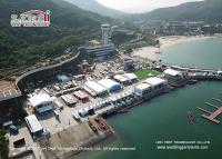 China High Security Sport Event Tents PVC Sidewall And ABS Wall For Yaching Race for sale